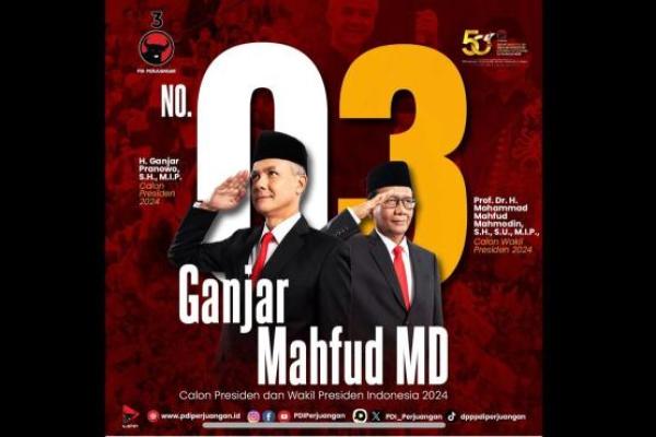 Dapat Nomor Urut 3 Di Pilpres 2024 Ganjar Sesuai Sila Ketiga