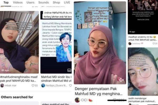 Mahfud Panen Kecaman di TikTok Buntut Pernyataan Dosa Ibu Lahirkan Anak ...